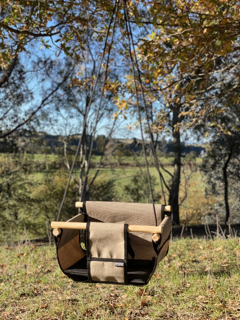 Sunbrella Canvas Baby Swing designed for Outdoor Adventure Fun